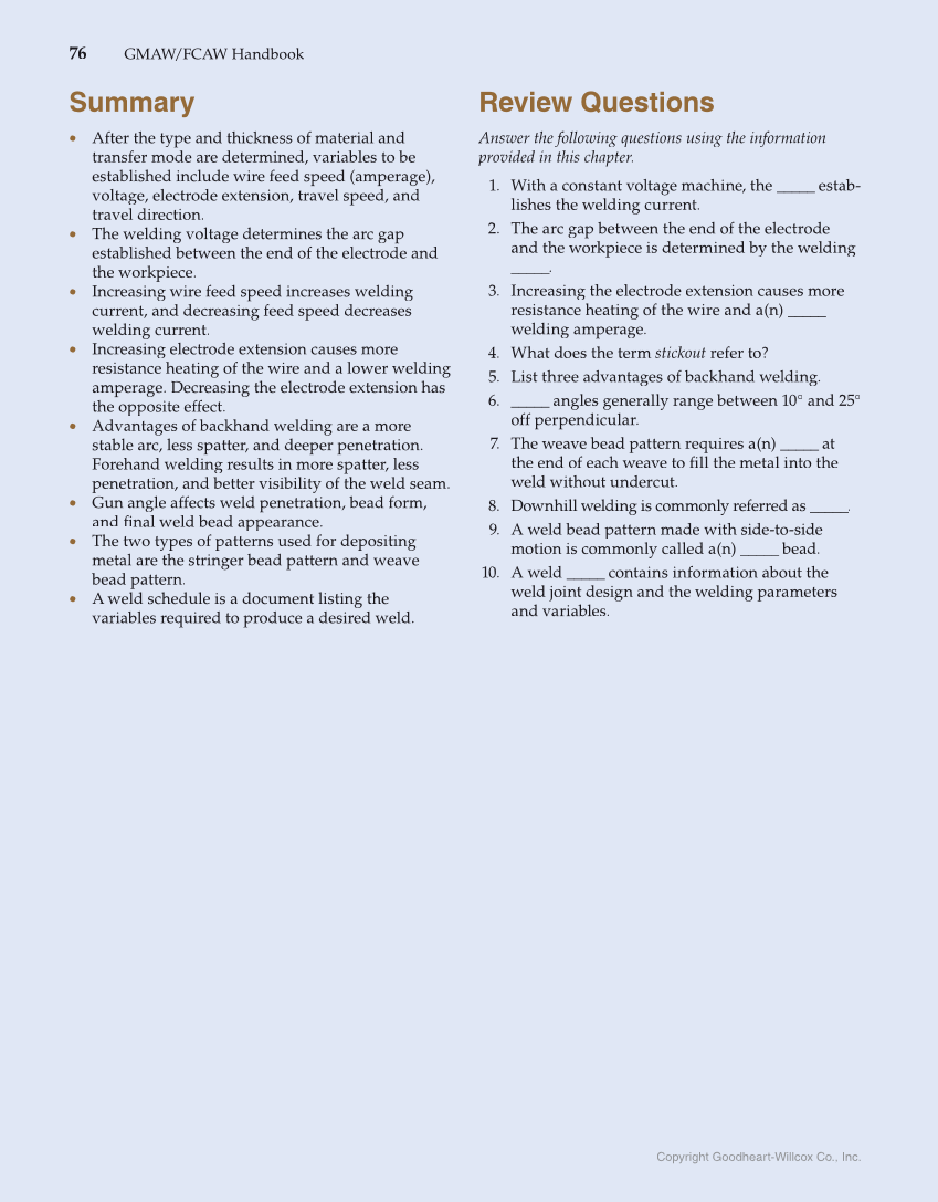 GMAW/FCAW Handbook, 1st Edition page 76