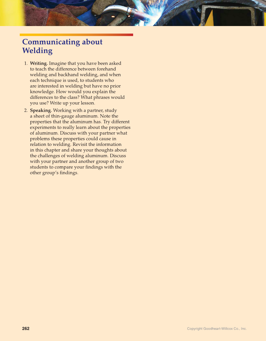 Welding Fundamentals, 5th Edition page 262