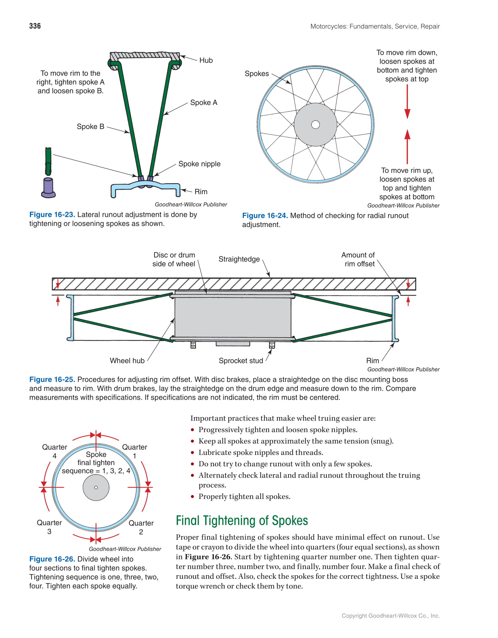 Motorcycles: Fundamentals, Service, Repair, 4th Edition page 336