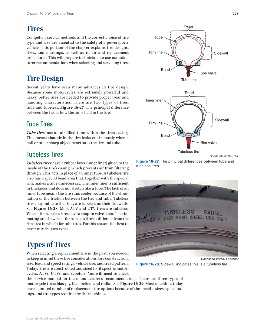 Motorcycles: Fundamentals, Service, Repair, 4th Edition page 337