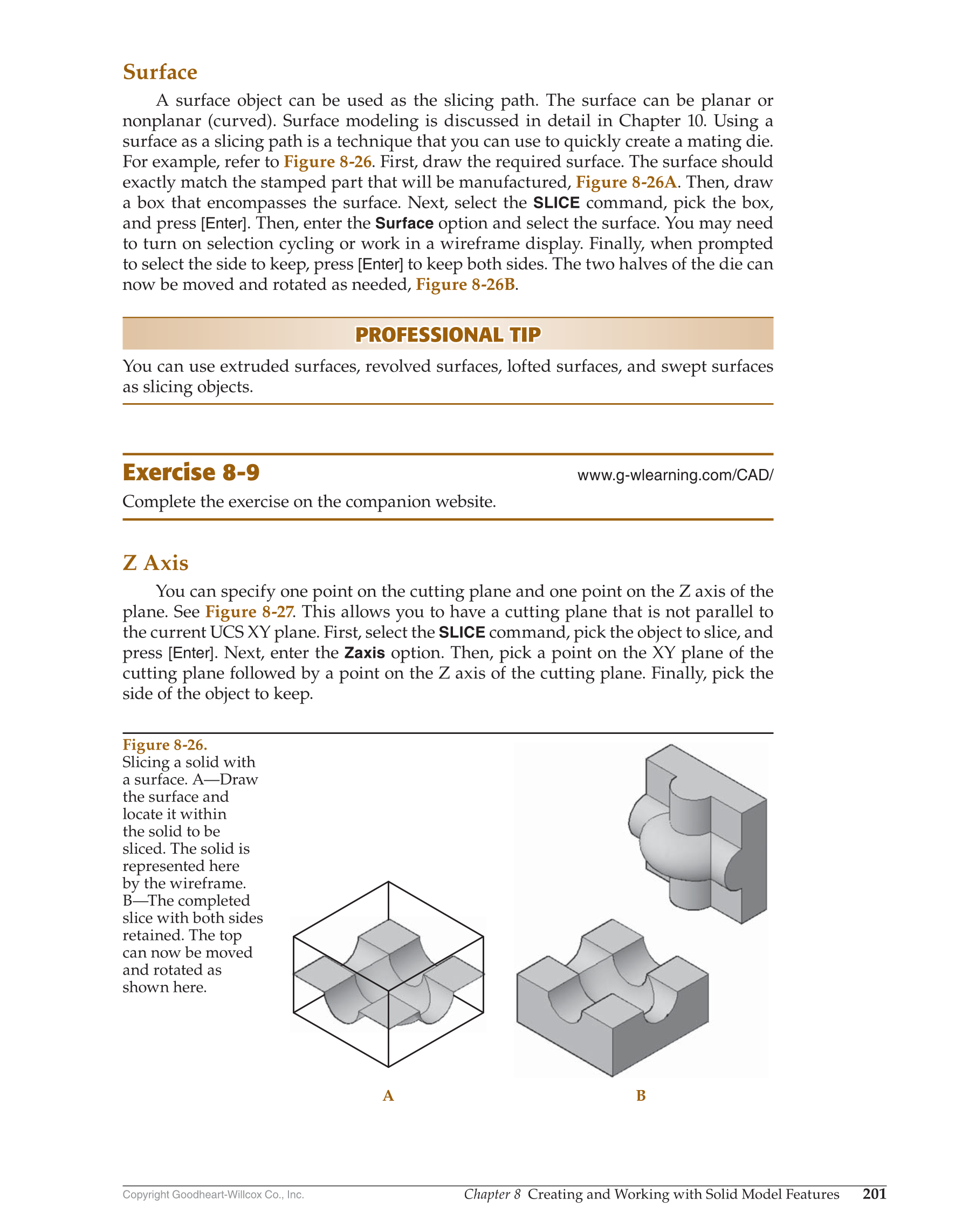 AutoCAD and Its Applications—Comprehensive 2020, 27th Edition page 201