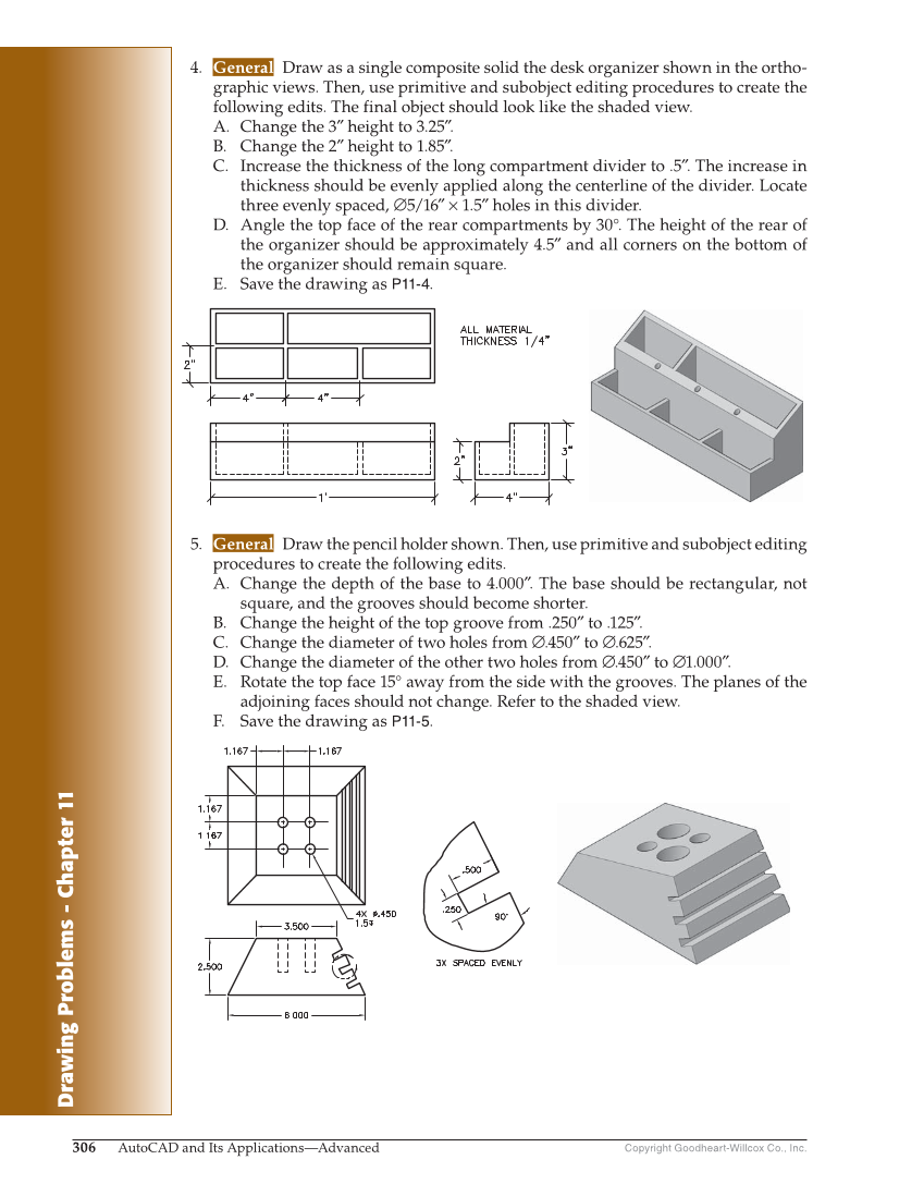 AutoCAD and Its Applications—Comprehensive 2020, 27th Edition page 306