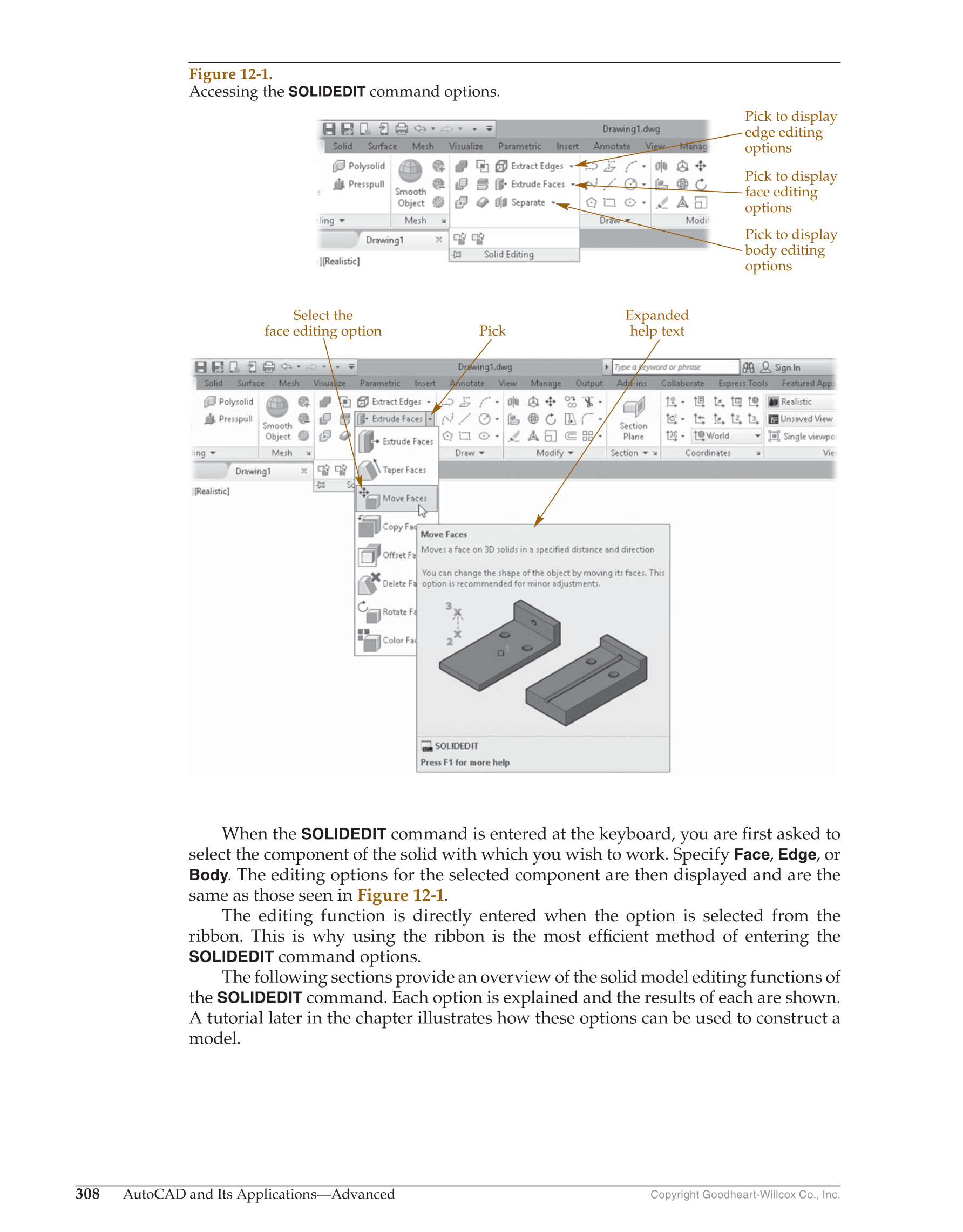AutoCAD and Its Applications—Comprehensive 2020, 27th Edition page 308
