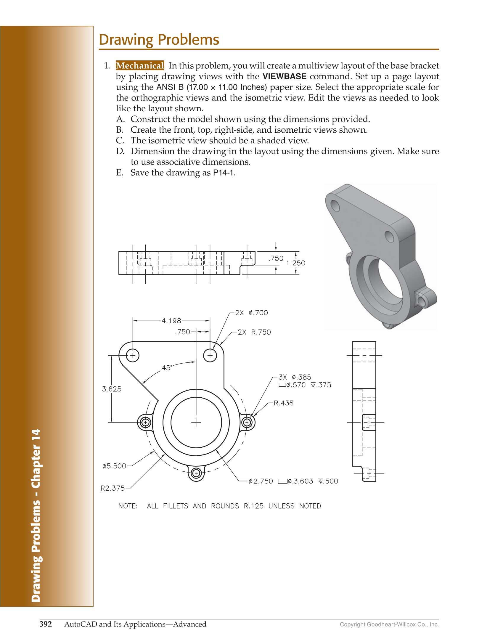 AutoCAD and Its Applications—Comprehensive 2020, 27th Edition page 392