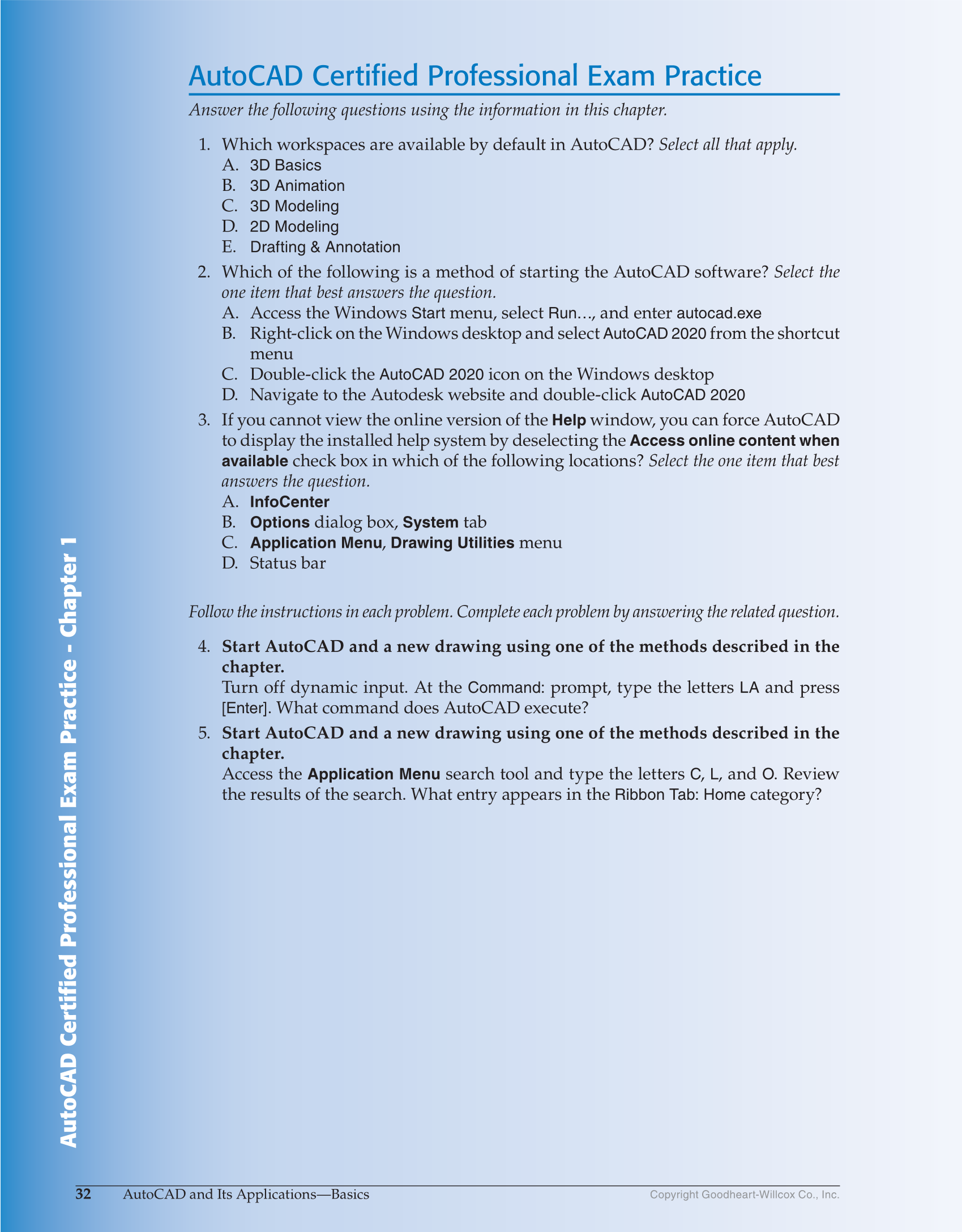 AutoCAD and Its Applications—Basics 2020, 27th Edition page 32