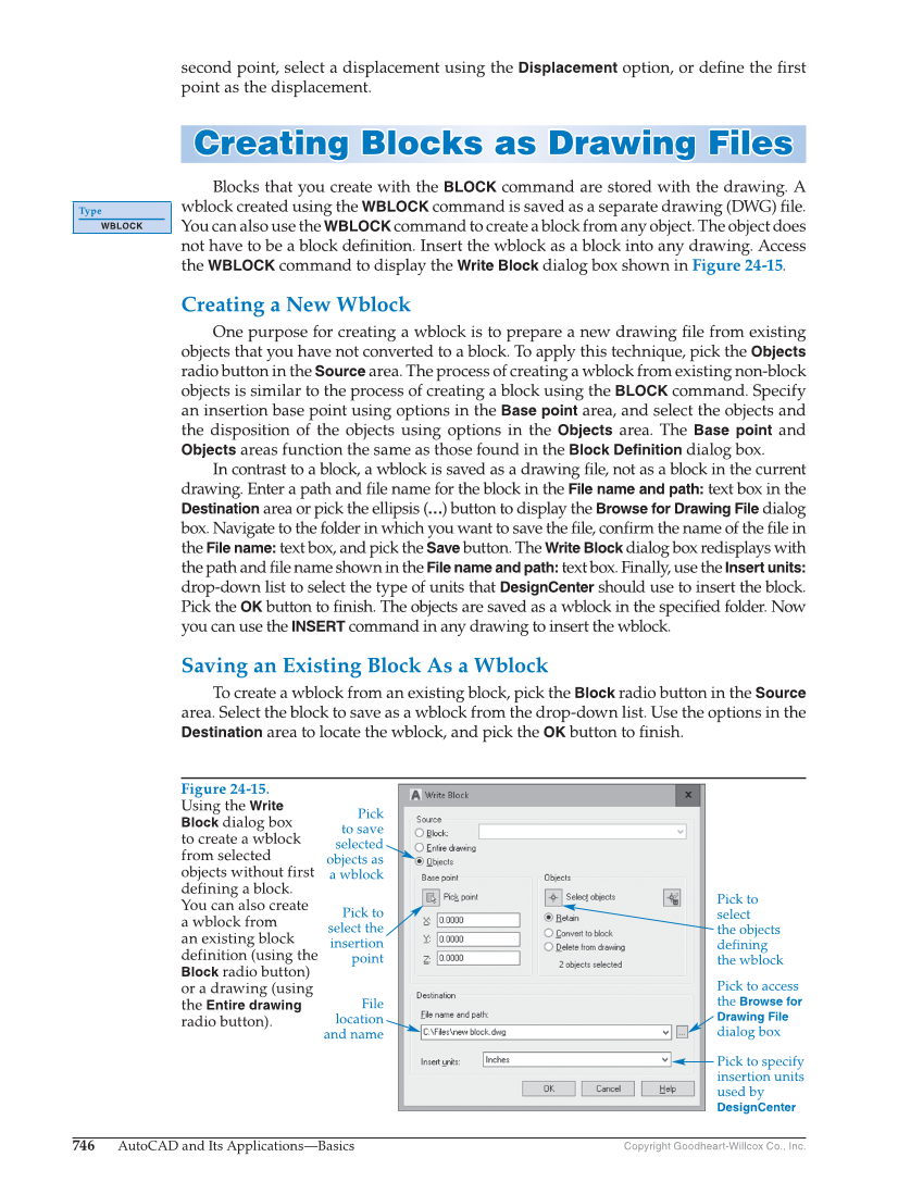 AutoCAD and Its Applications—Basics 2020, 27th Edition page 746