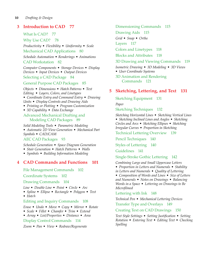 Drafting & Design, 7th Edition page 10