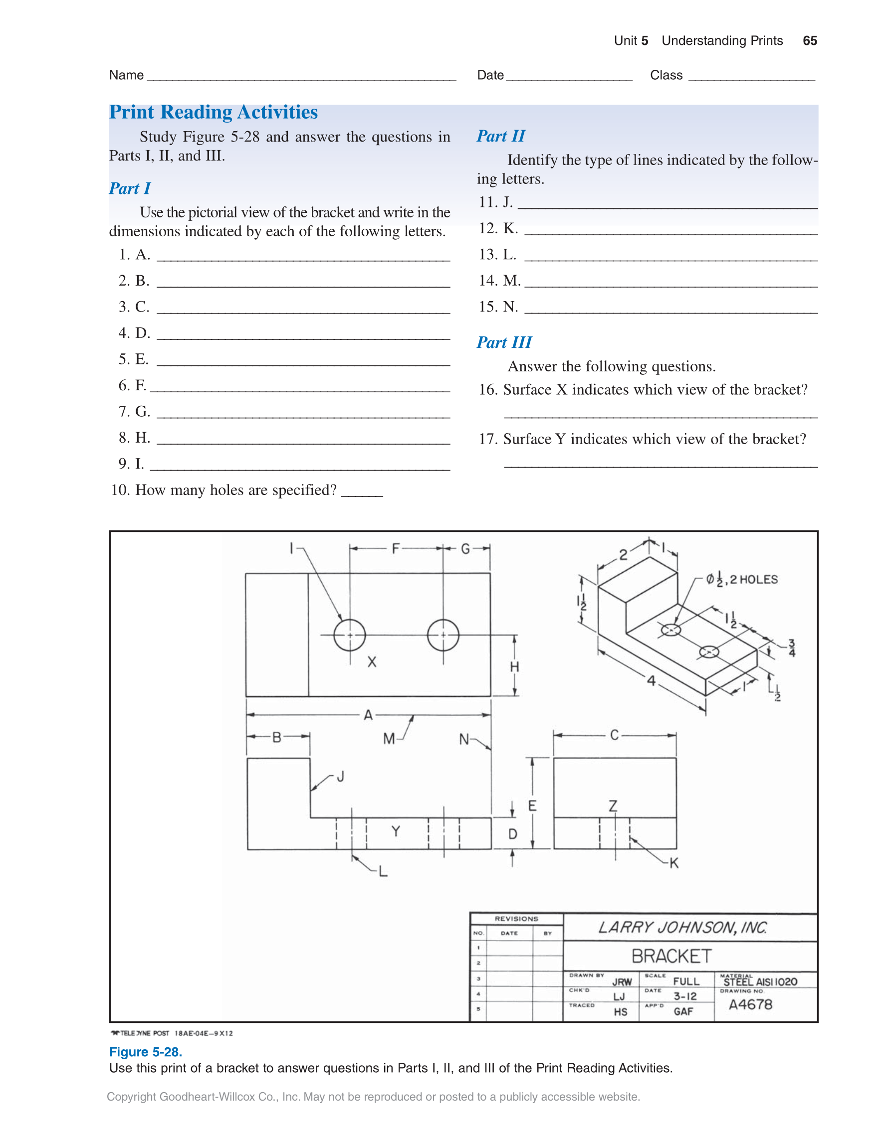 Welding Print Reading, 7th Edition page 65
