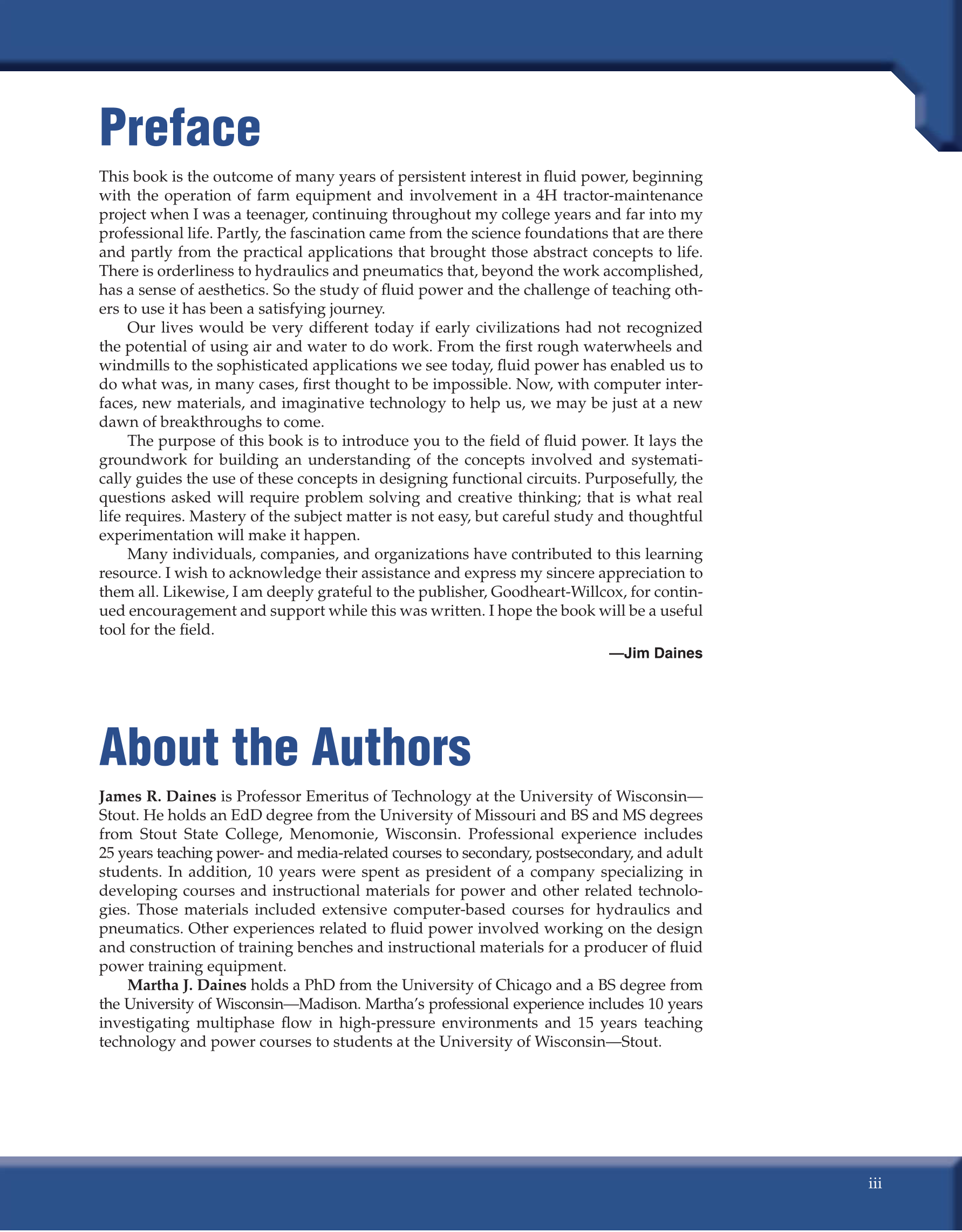 Fluid Power: Hydraulics and Pneumatics, 3rd Edition page iii