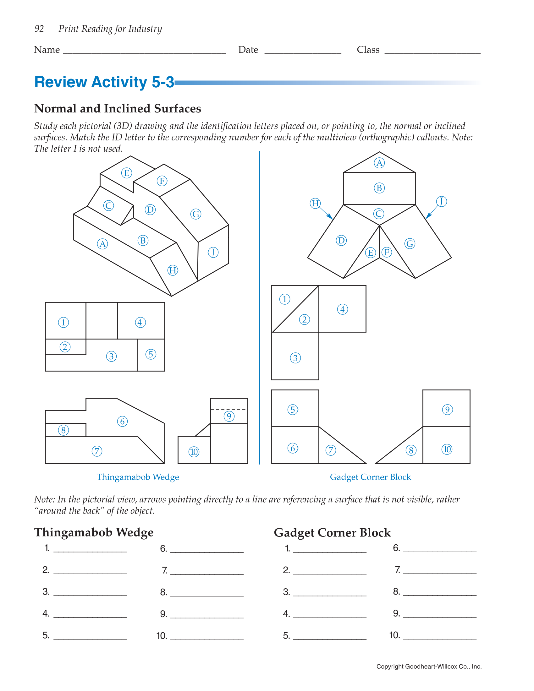 Print Reading for Industry, 10th Edition page 92