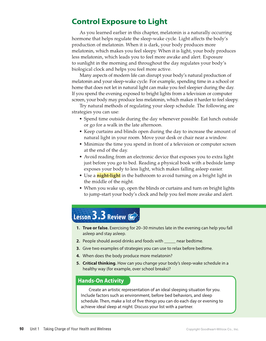 Essential Health Skills for Middle School, 1st Edition page 90