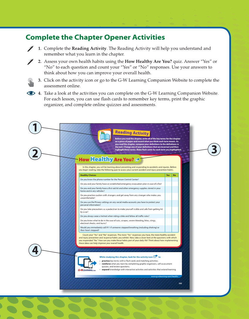Essential Health Skills for Middle School, 1st Edition page W3