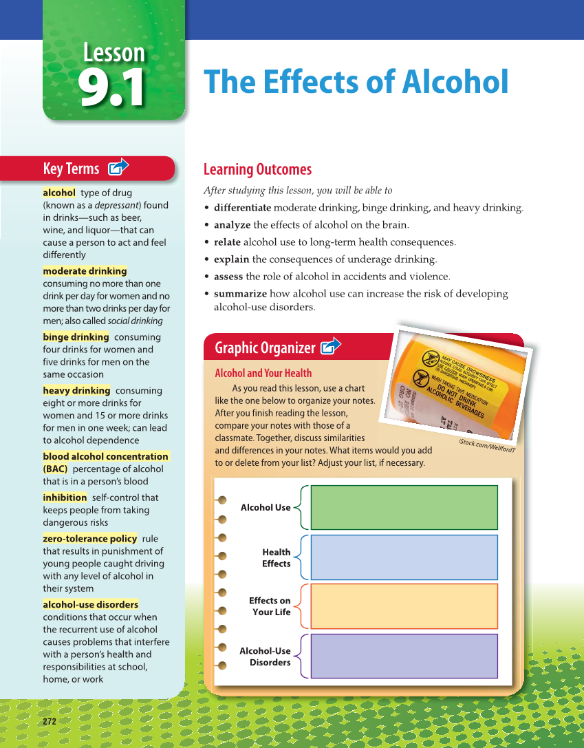 Essential Health Skills for Middle School, 1st Edition page 272