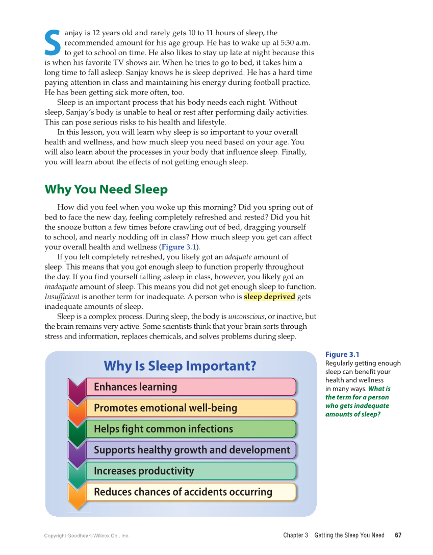 Essential Health Skills for Middle School, 1st Edition page 67