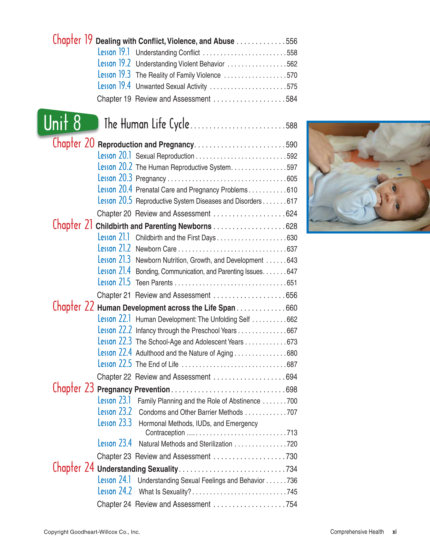 Comprehensive Health, 2nd Edition page xi