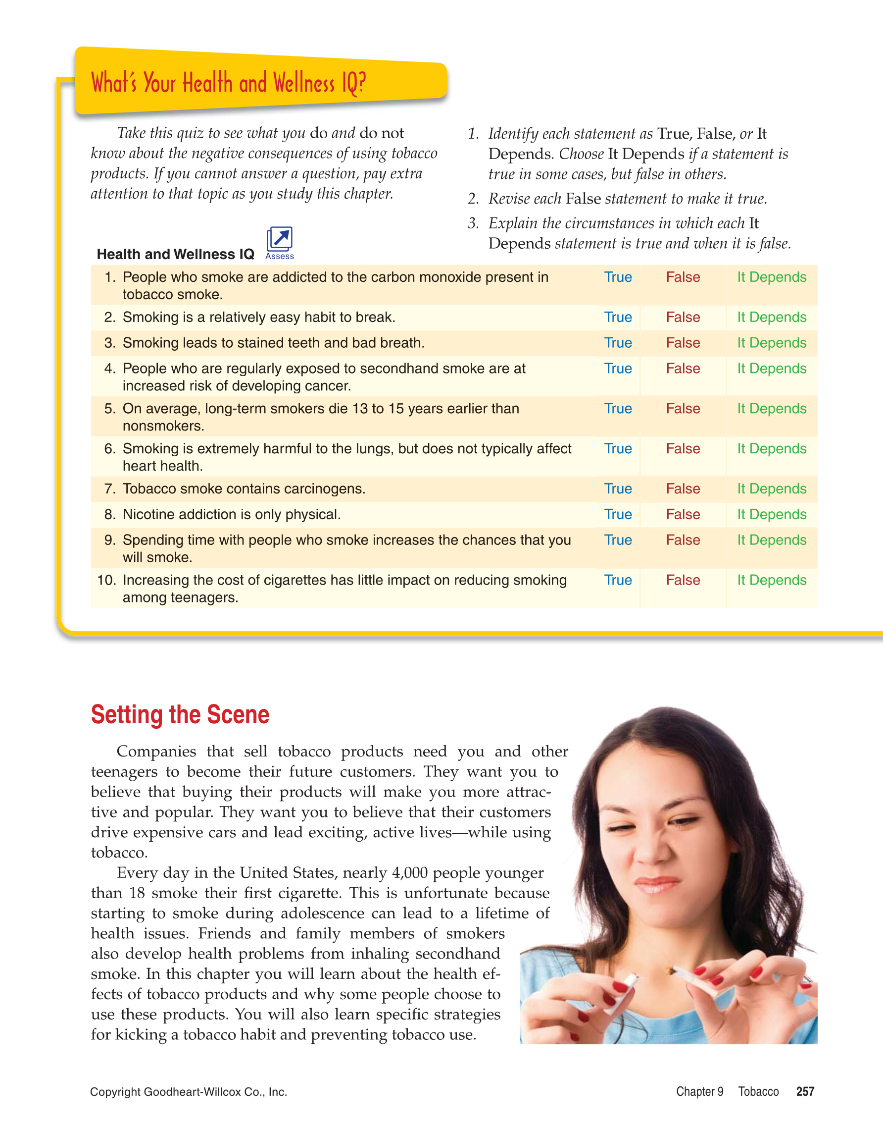 Comprehensive Health 2nd Edition Page 257