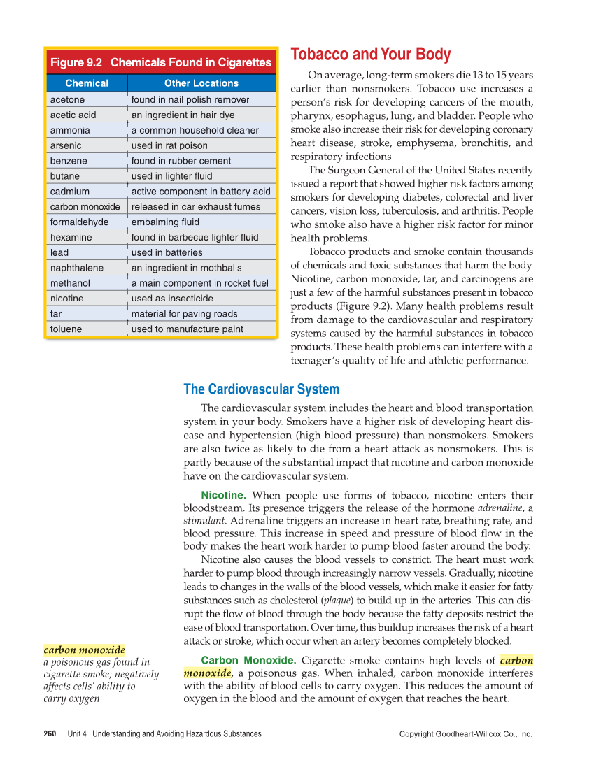 Comprehensive Health, 2nd Edition page 260