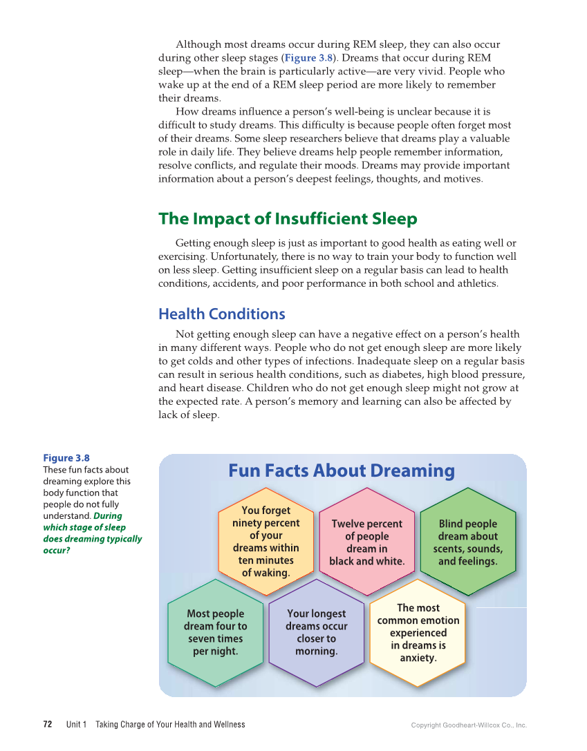 Comprehensive Health Skills for Middle School, 1st Edition page 72