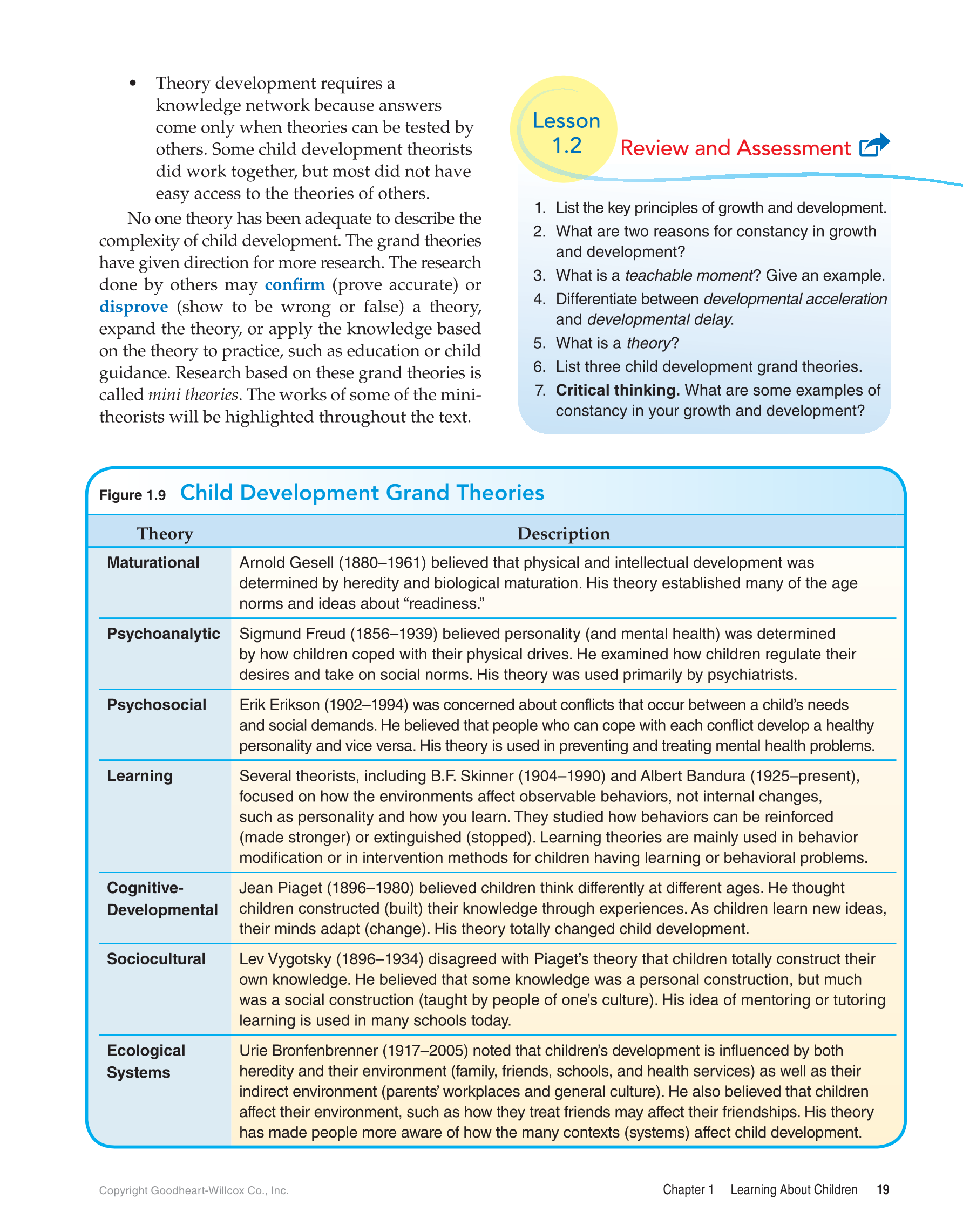 Child Development: Early Stages Through Age 12, 9th Edition page 19