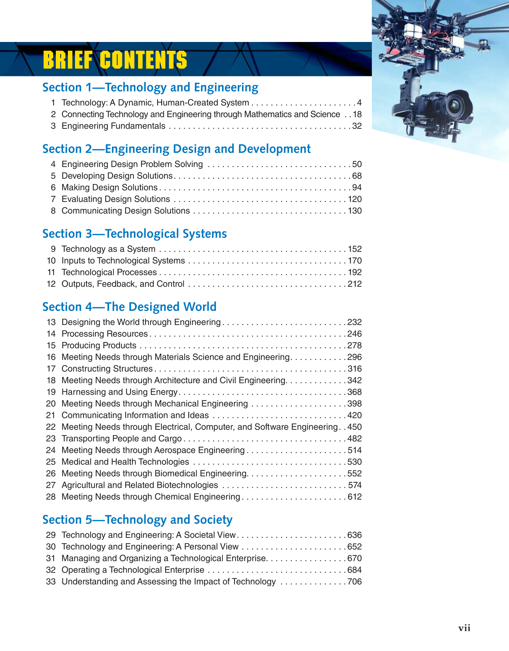 Foundations of Engineering & Technology, 7th Edition page vii