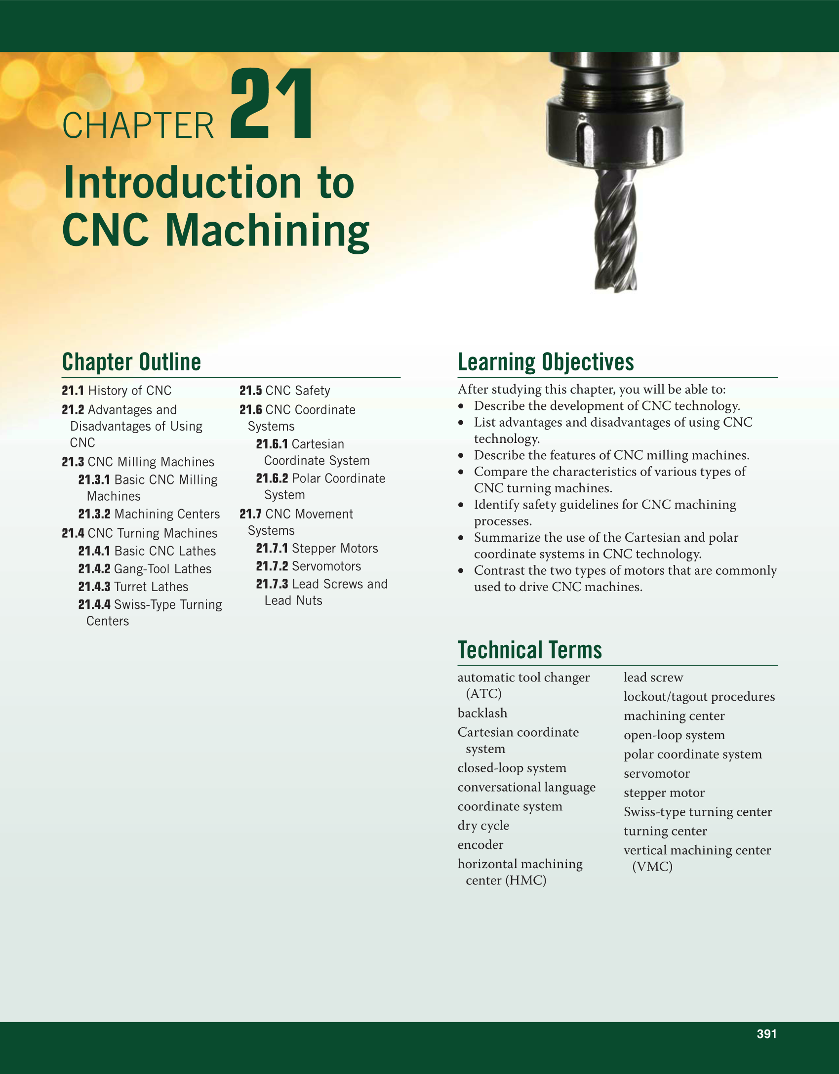 Machining Fundamentals, 10th Edition page 391