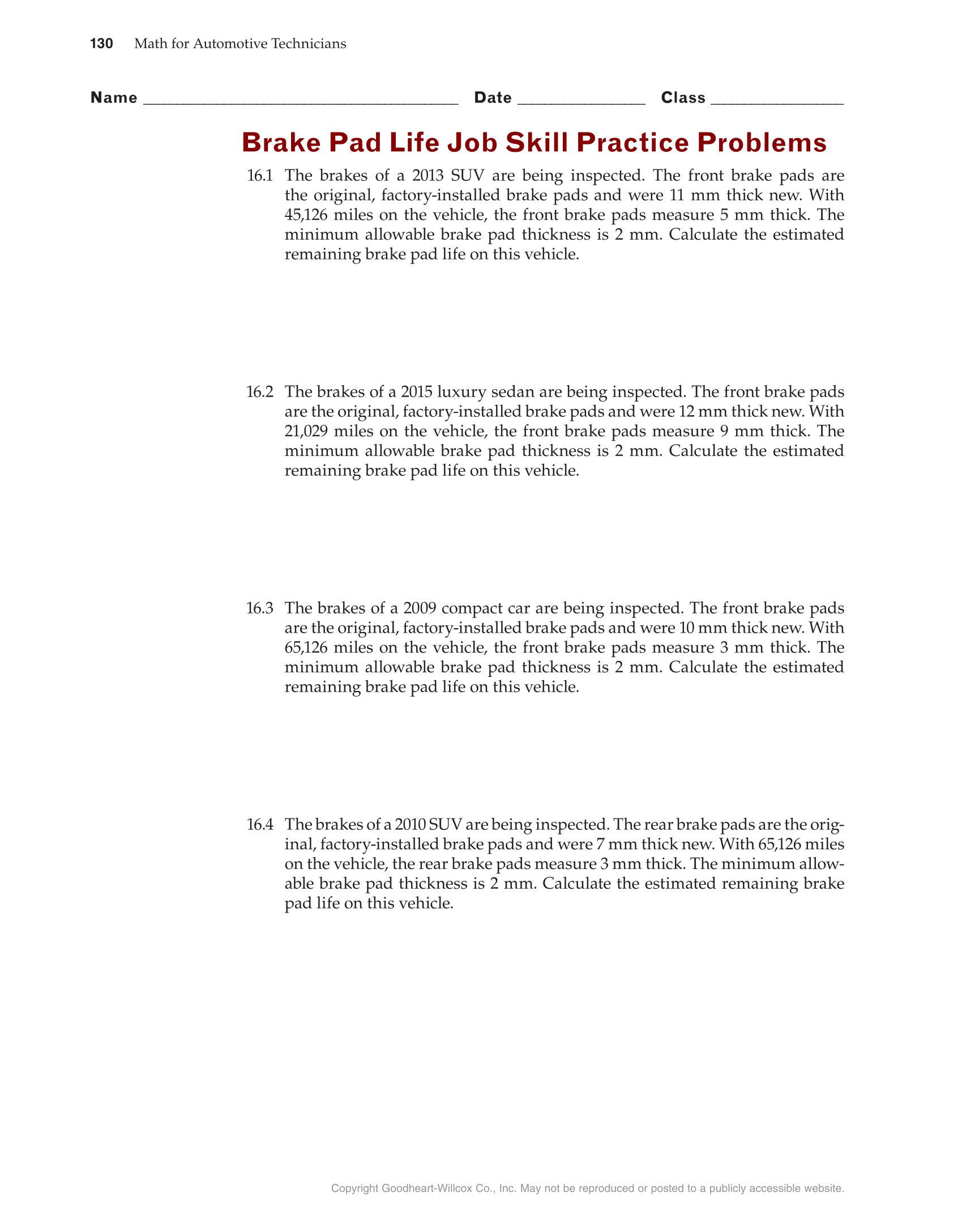 Math for Automotive Technicians, 1st Edition page 130