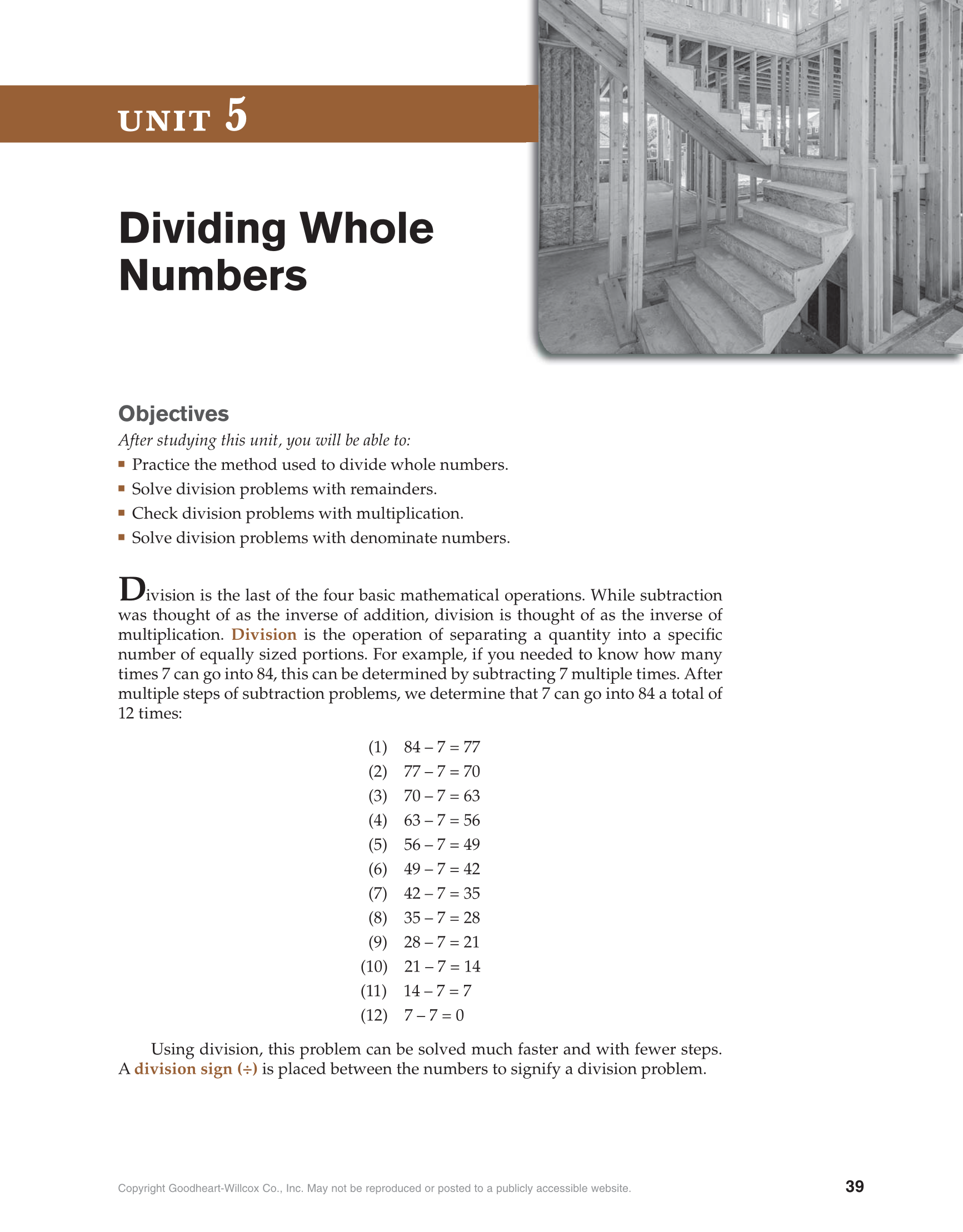 Math for Carpentry and Construction, 1st Edition page 39