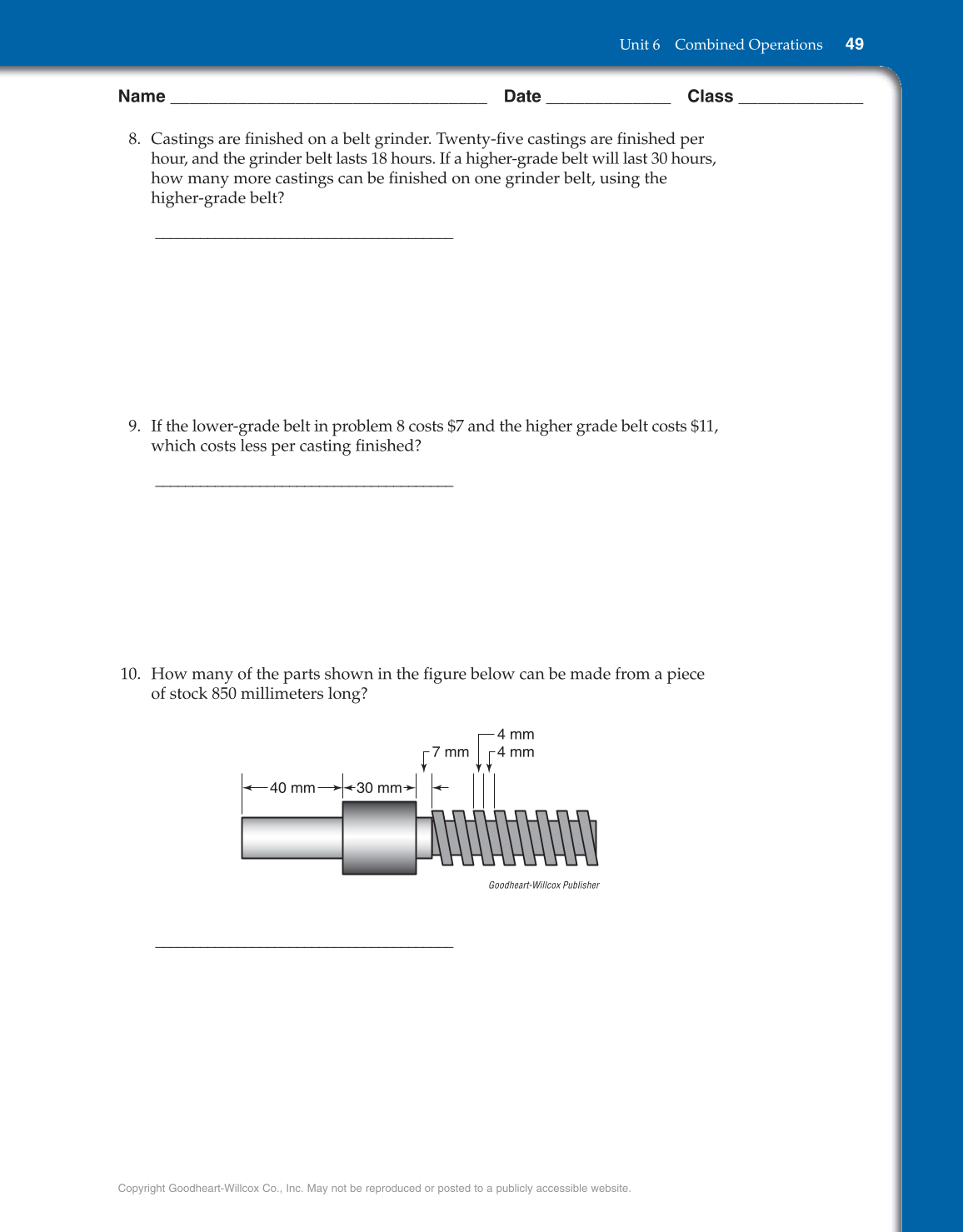 Math for Machinists, 1st Edition page 49