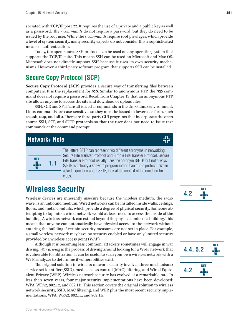 Networking Fundamentals, 3rd Edition page 461