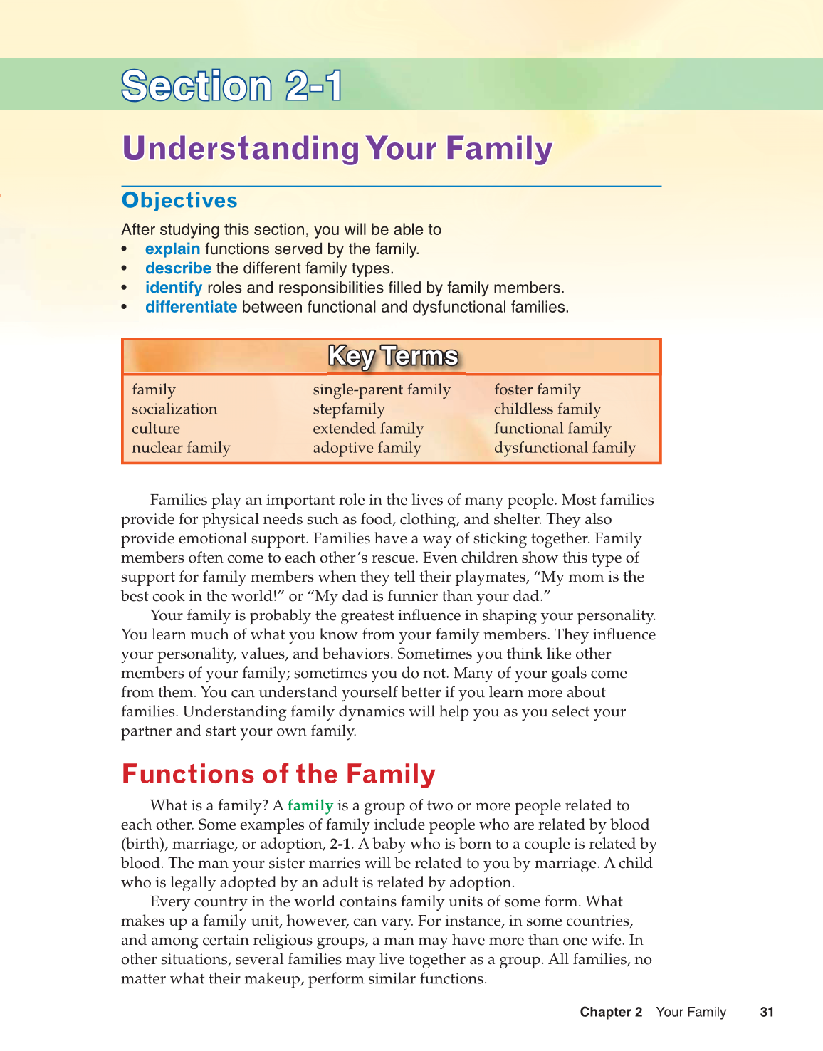 Preparing for Life and Career, 7th Edition page 31