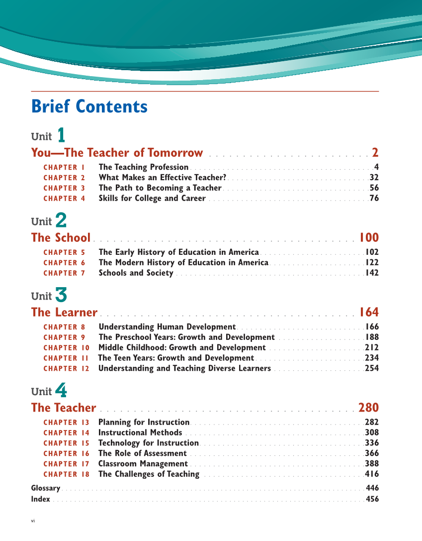 Teaching, 3rd Edition page vi