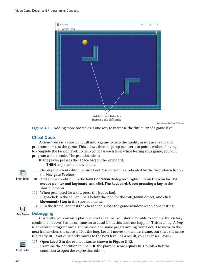 Video Game Design and Programming Concepts, 1st Edition page 48