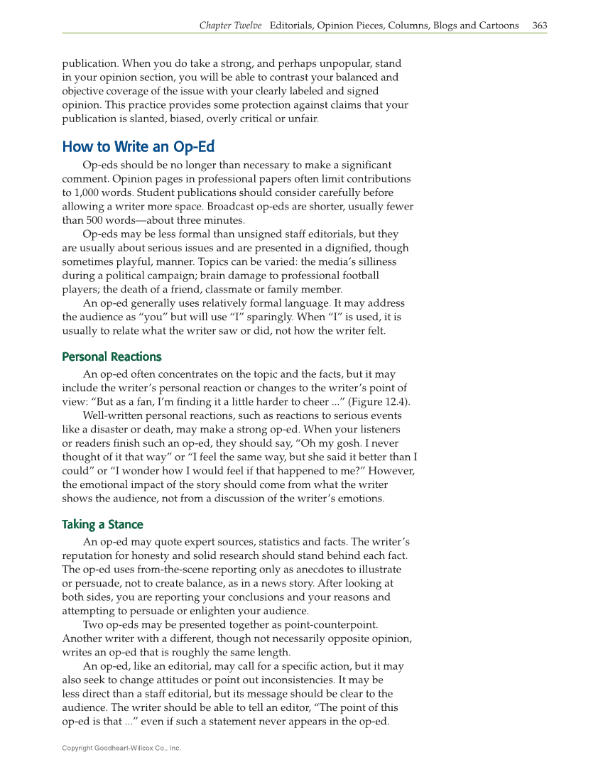 Journalism: Publishing Across Media, 2nd Edition page 363