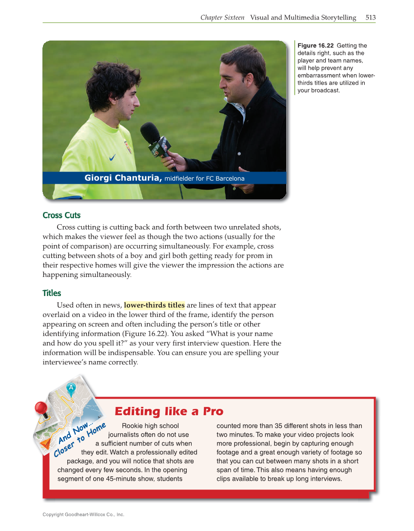 Journalism: Publishing Across Media, 2nd Edition page 513