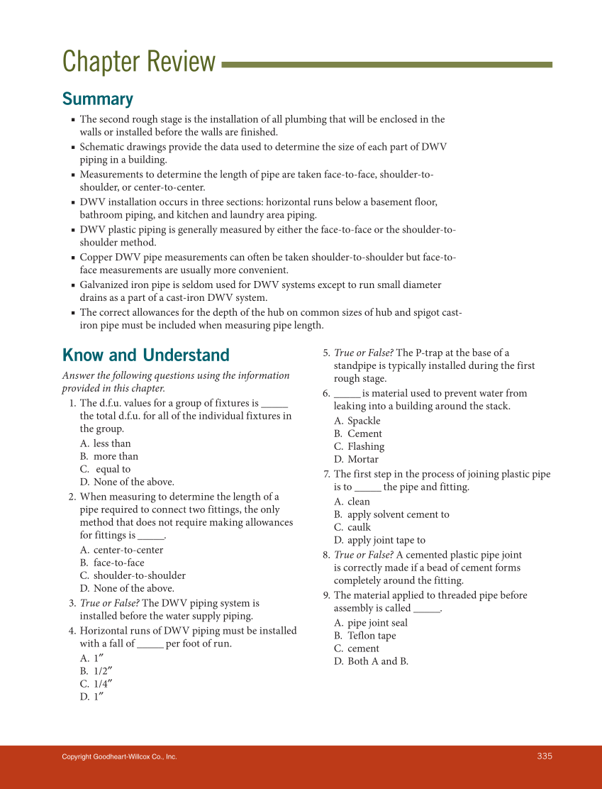 Modern Plumbing 9e page 335