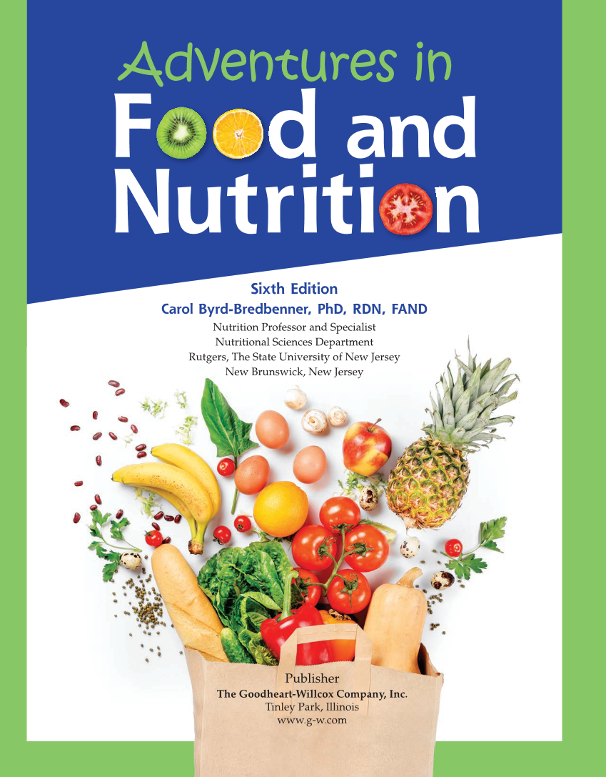 Adventures in Food and Nutrition 6e, Textbook page i