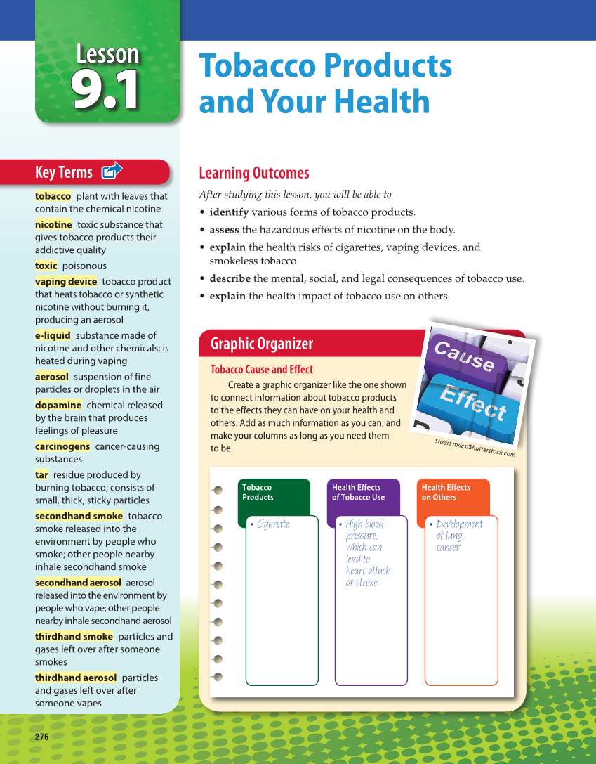 Essential Health Skills for Middle School 2e page 276