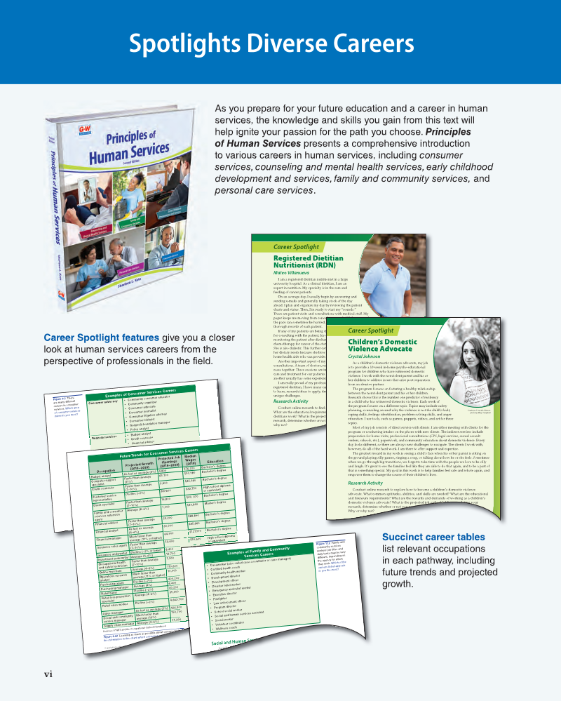 Principles of Human Services 2e, Textbook page vi