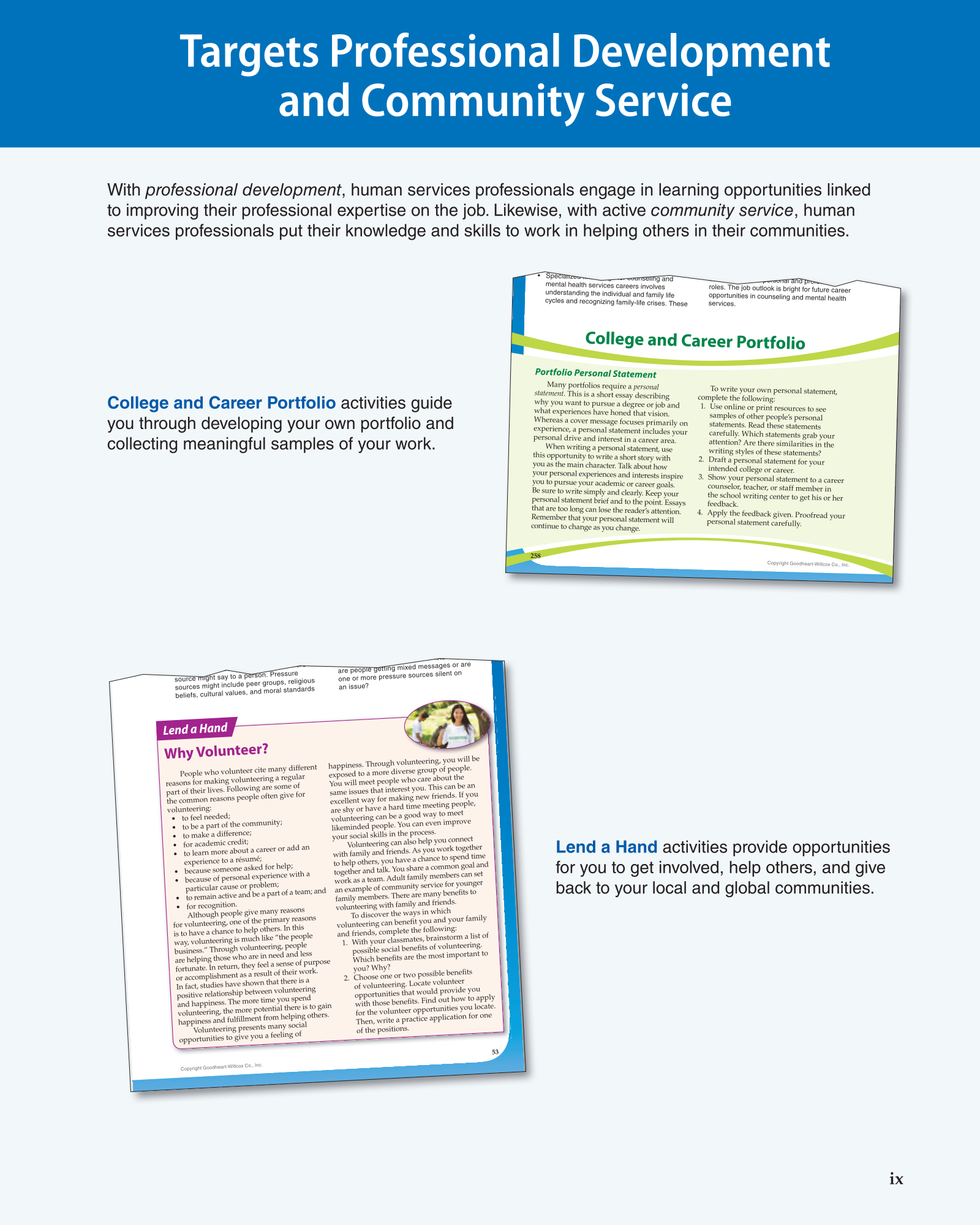 Principles of Human Services 2e, Textbook page ix