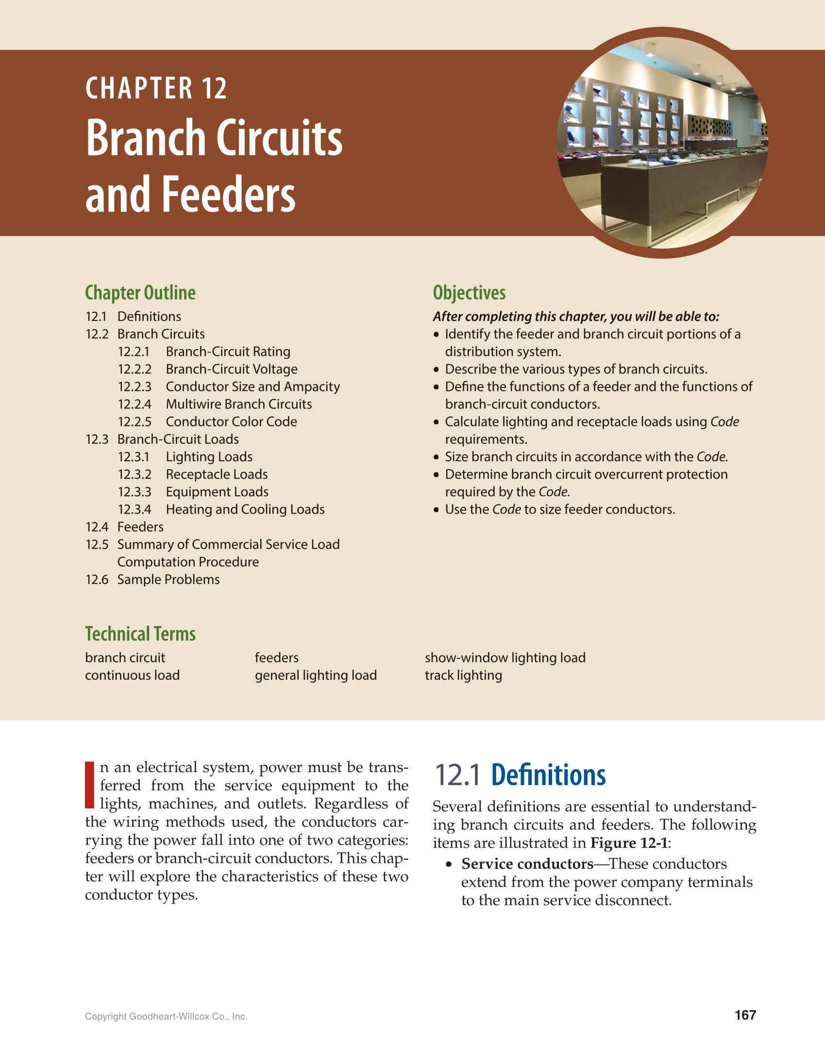 Modern Commercial Wiring, 7th Edition page 167
