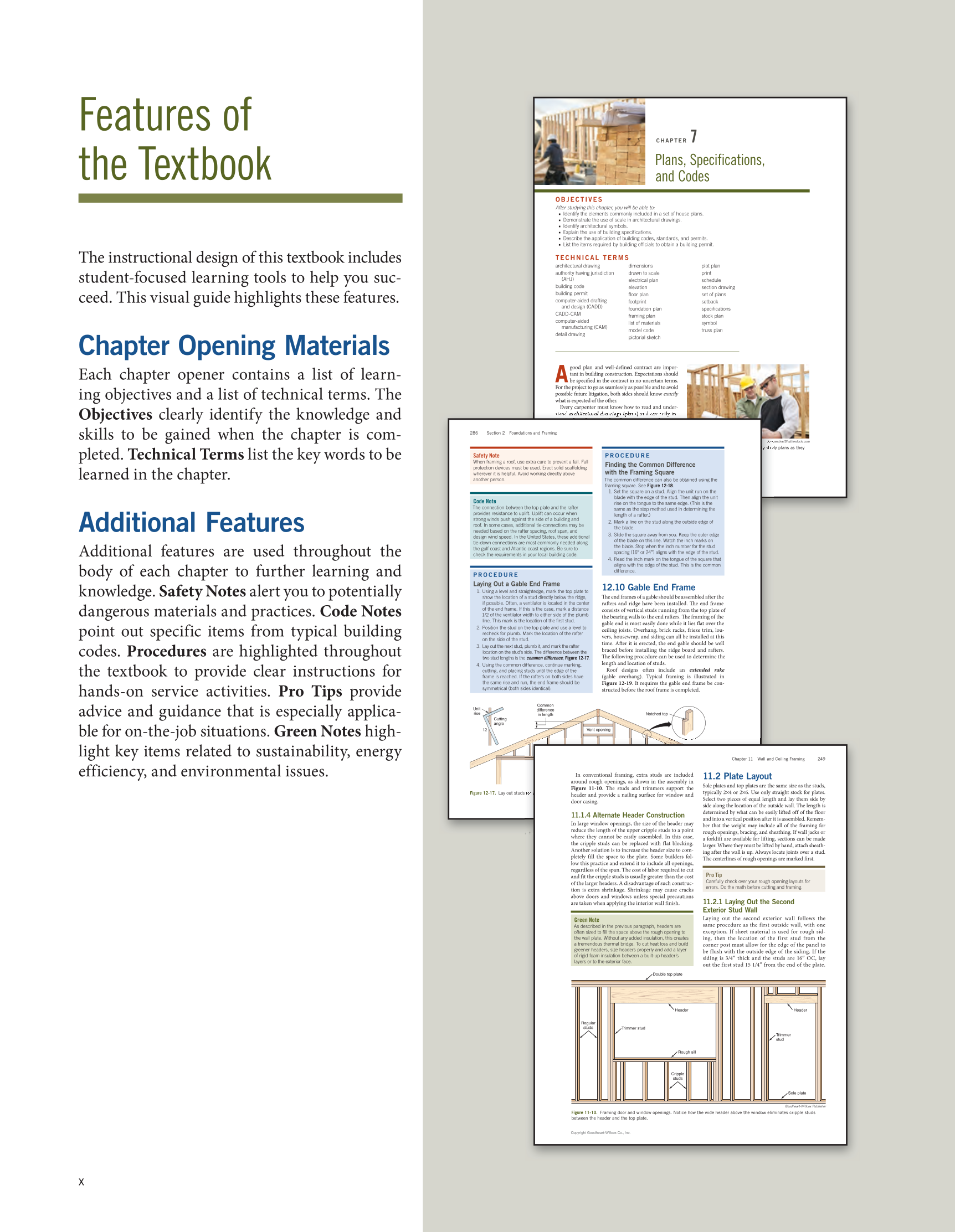 Modern Carpentry 13e, Textbook page x