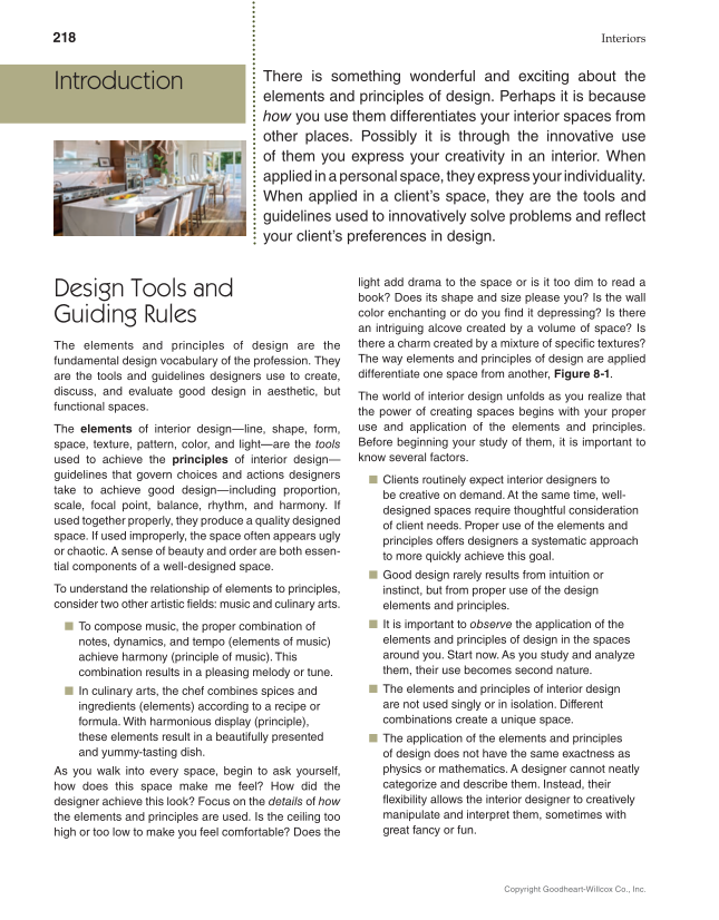 Interiors: Design, Process, and Practice, 2nd Edition page 218
