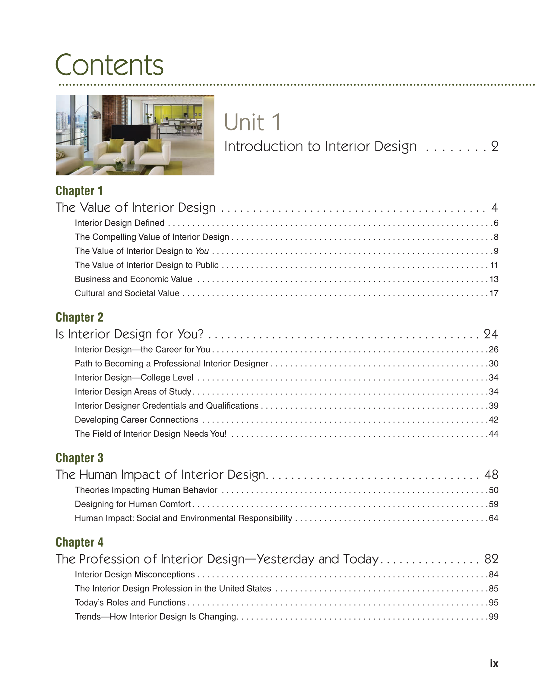 Interiors: Design, Process, and Practice, 2nd Edition page ix