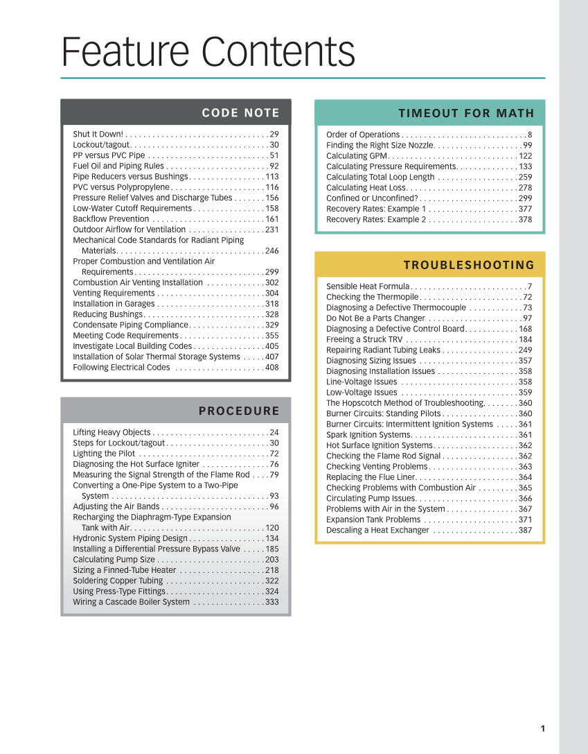 Hydronic Heating: Systems and Applications, Textbook page 1