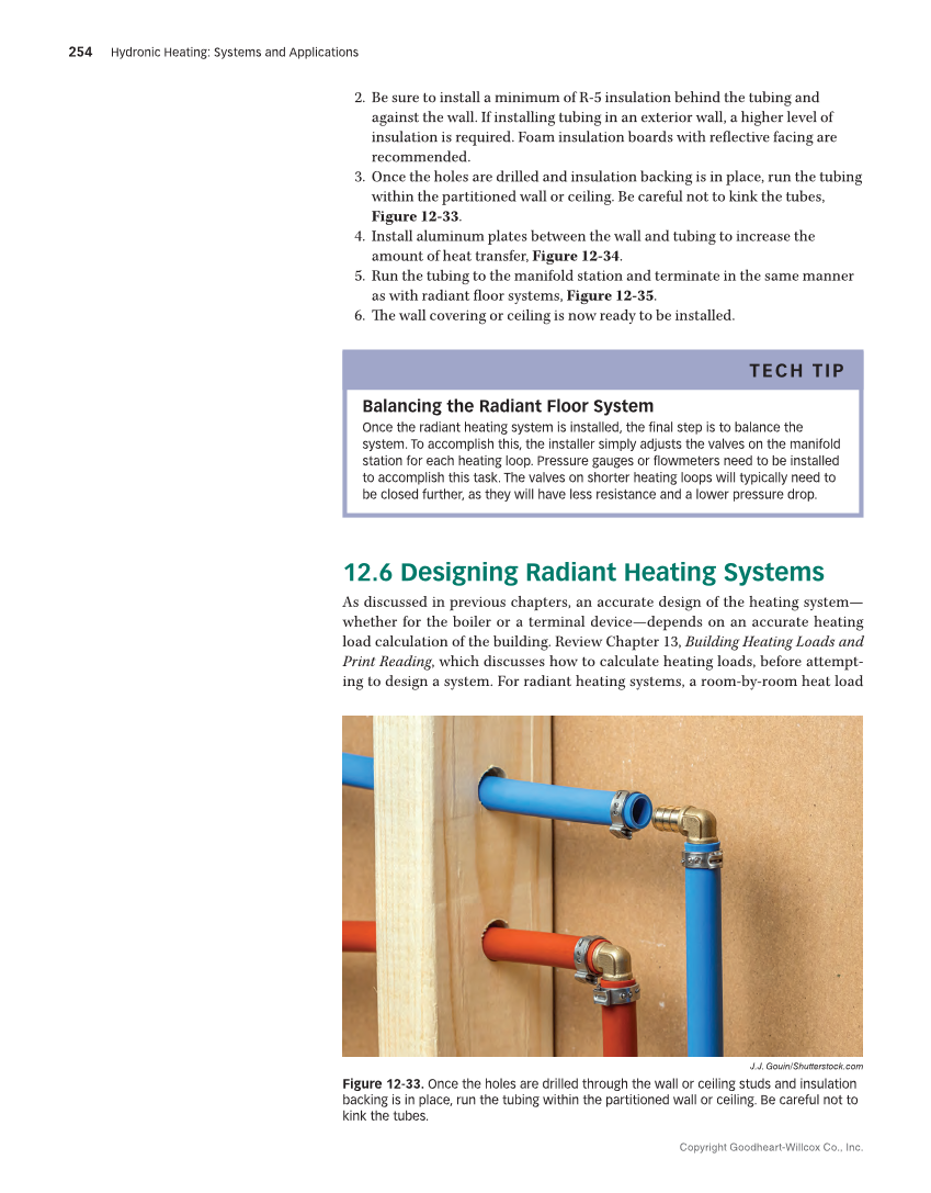 Hydronic Heating: Systems and Applications, Textbook page 254