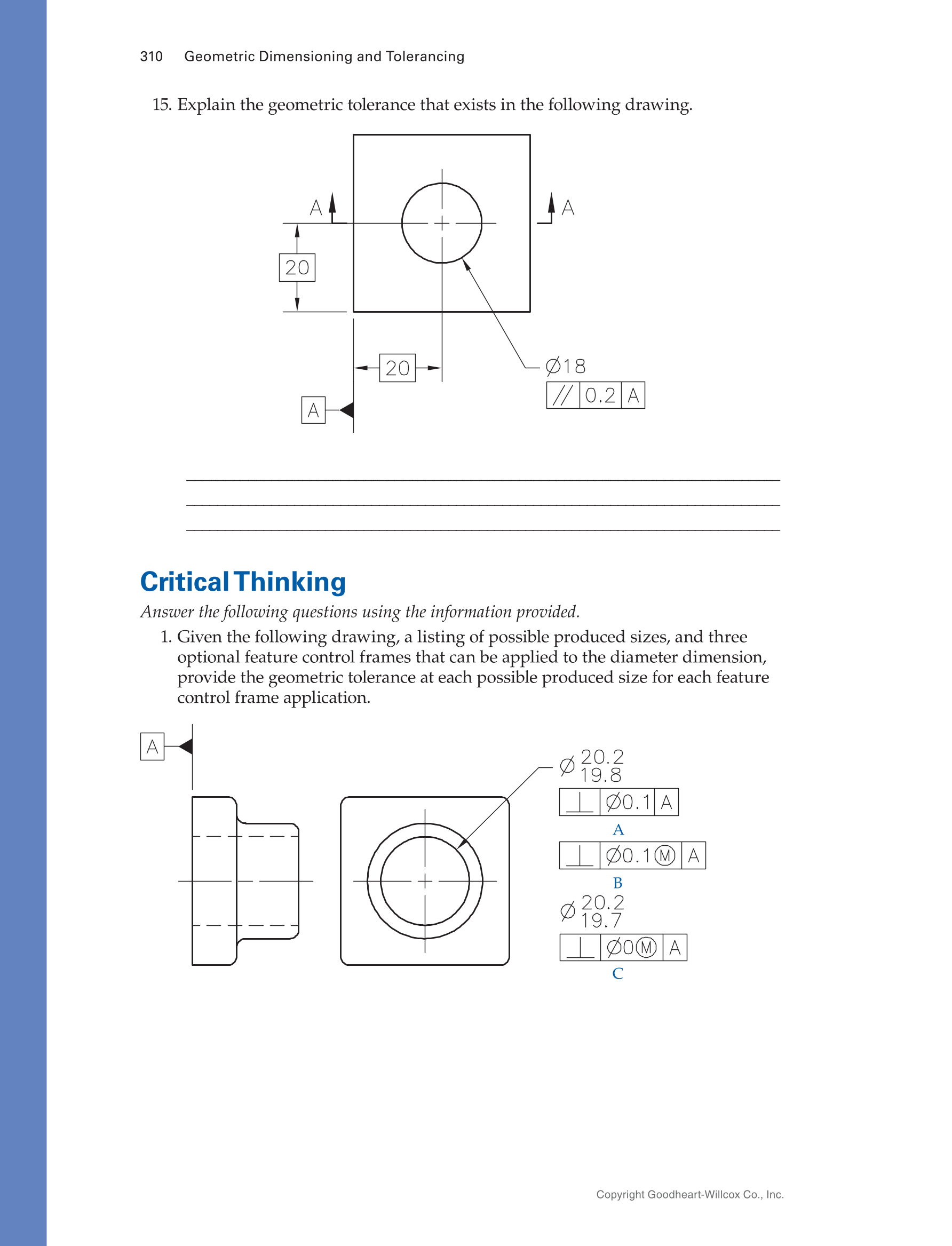 Geometric Dimensioning and Tolerancing: Principles and Practices 10e, Textbook page 310