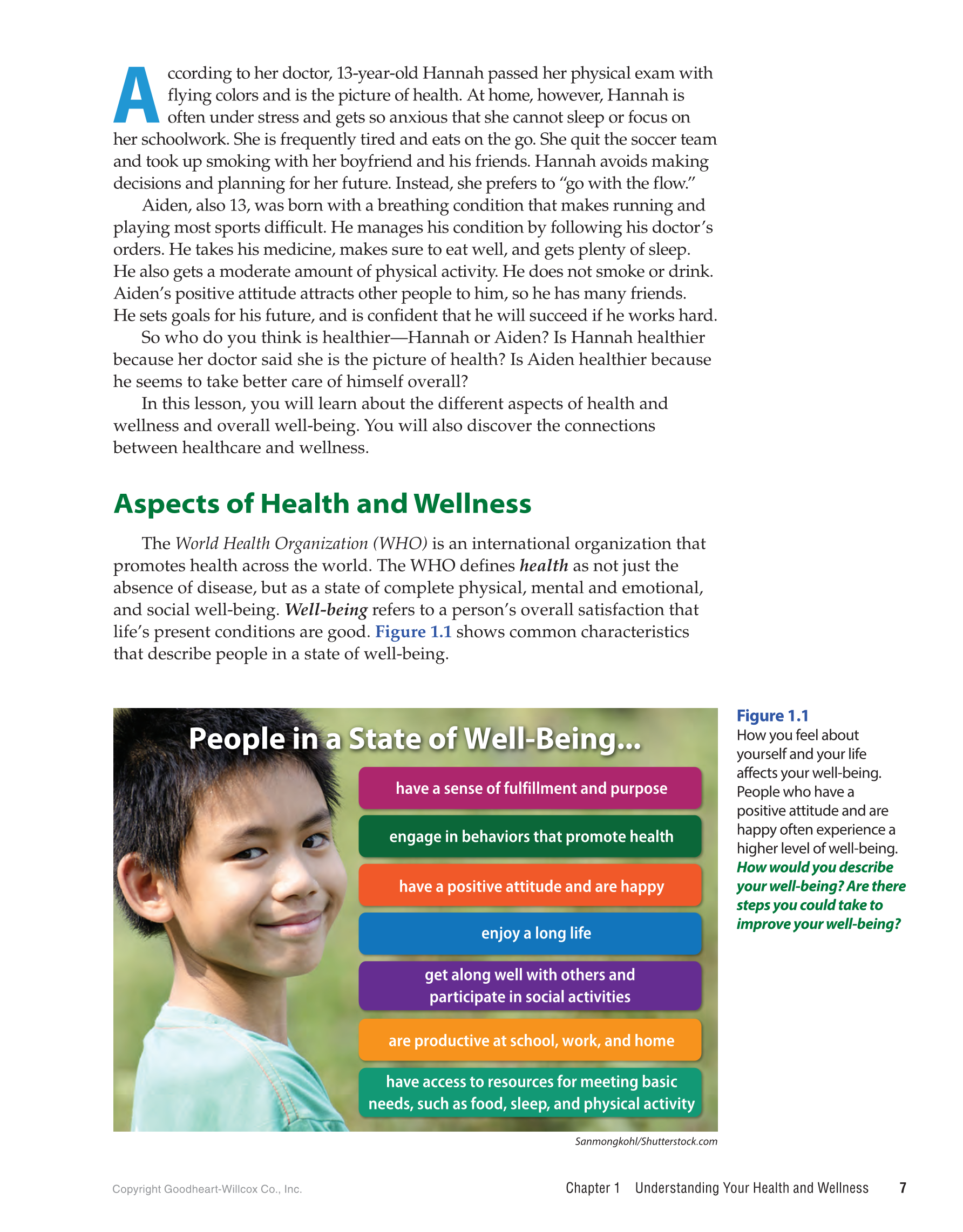 Comprehensive Health Skills for Middle School 2e page 7