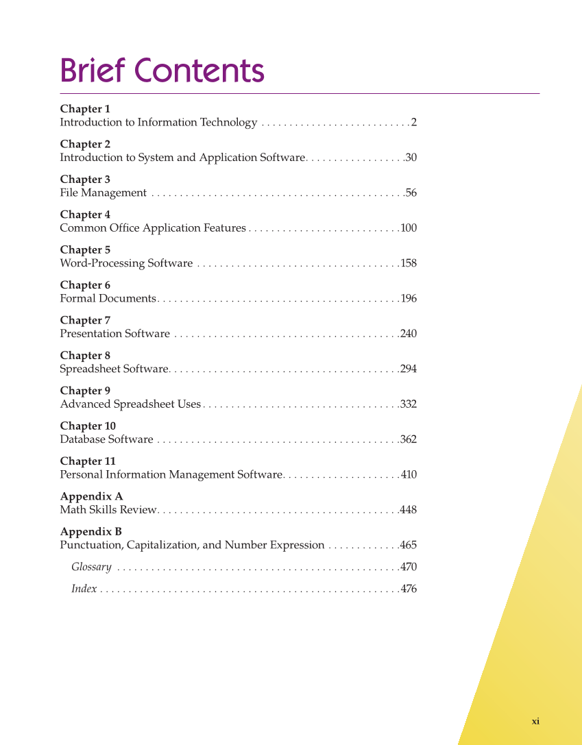 Introduction to Microsoft Office 2019, 2nd Edition page xi