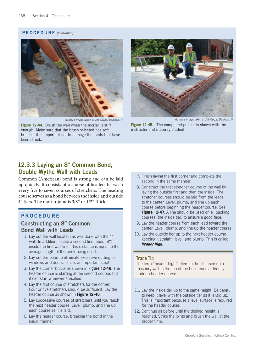 Modern Masonry: Brick, Block, Stone 9e, Textbook page 238