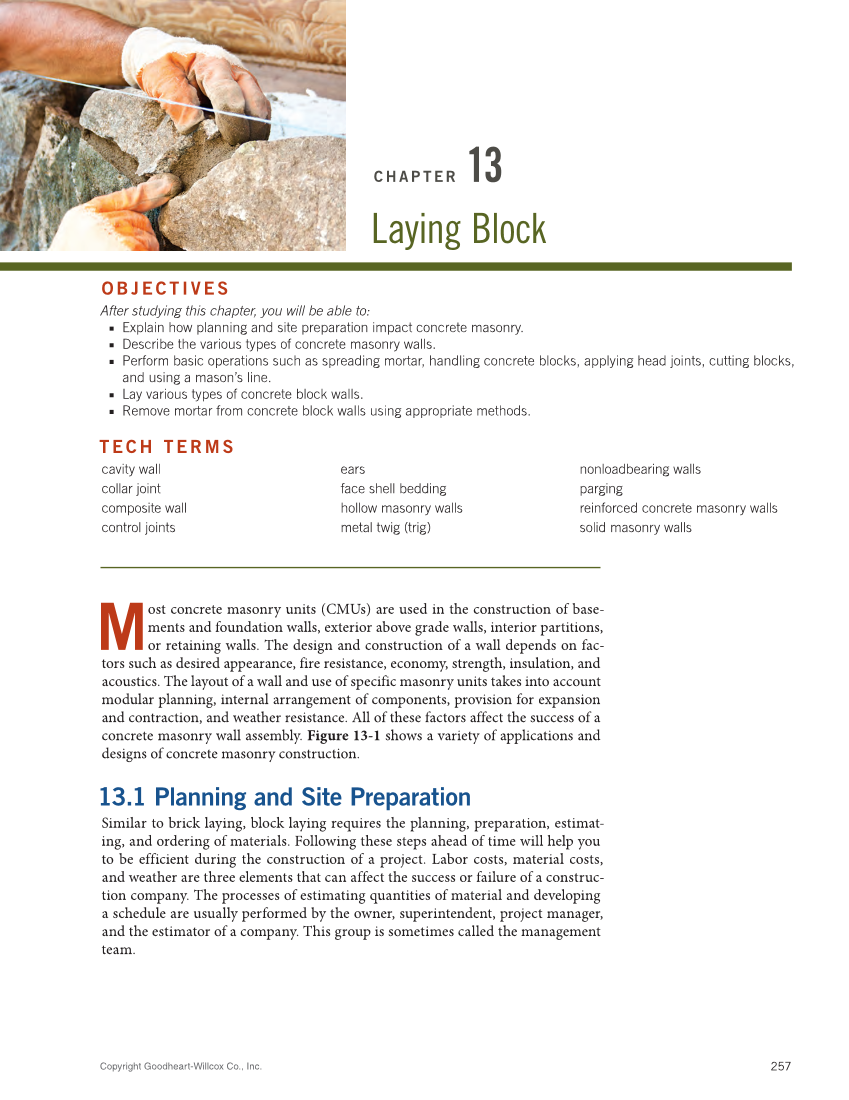 Modern Masonry: Brick, Block, Stone 9e, Textbook page 257